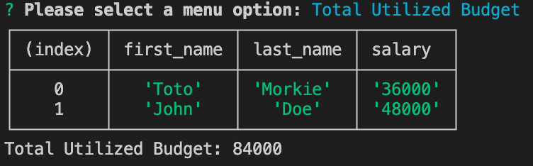 GitHub - robpduo/Employee-Tracker