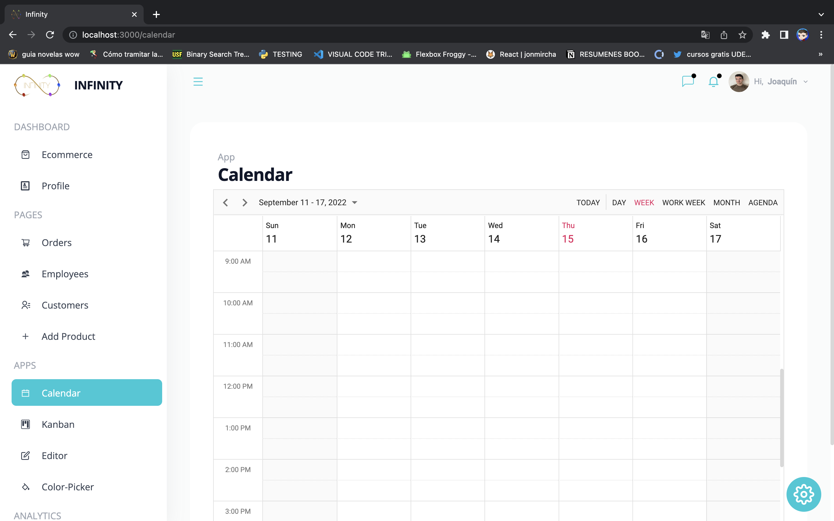 GitHub - gioacchinogioffre/infinity-mobile-app
