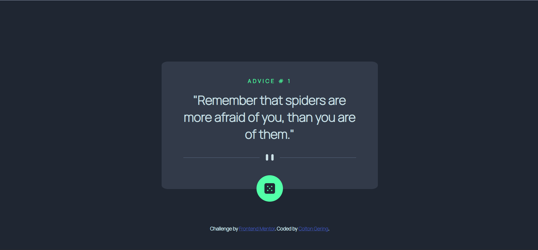 Github Gering2 Advice Generator Generates A Random Piece Of Advice