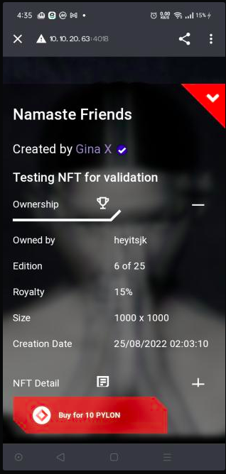 Big Dipper Link for NFT Mobile Purchase Not Working As Expected on Android & iOS Production Env ...