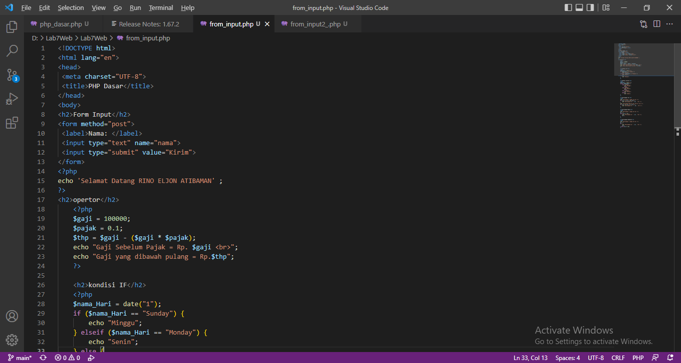 Github Rinoatibaman Lab7web