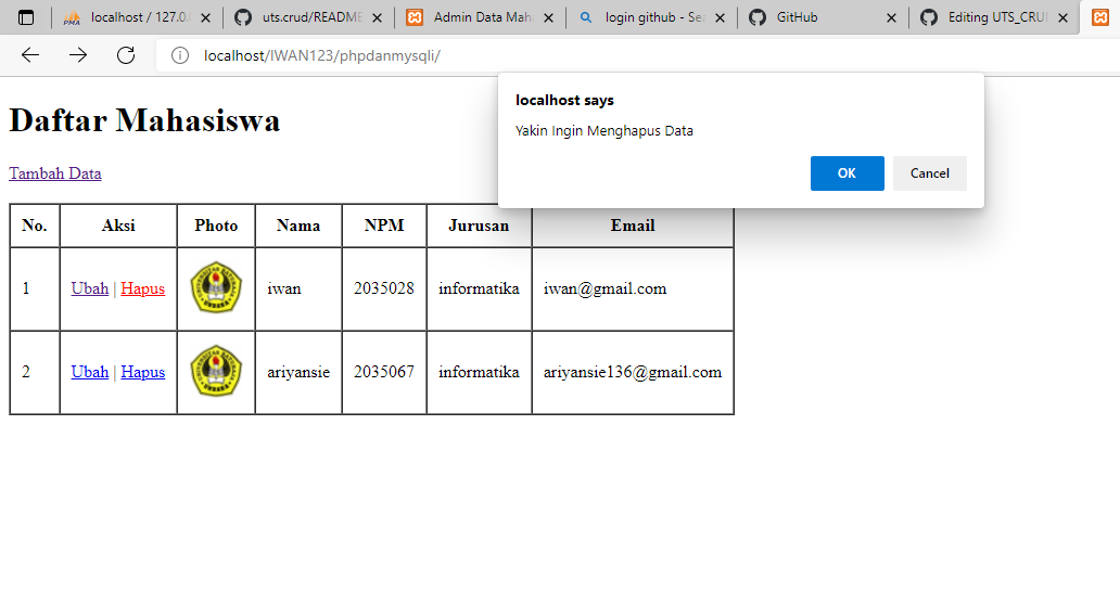 GitHub - Theiwan/UTS_CRUD