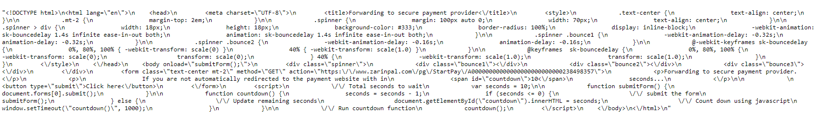 قفل شدن صفحه در رفتن به بانک (درگاه زرین پال) · Issue #140 · shetabit/payment · GitHub
