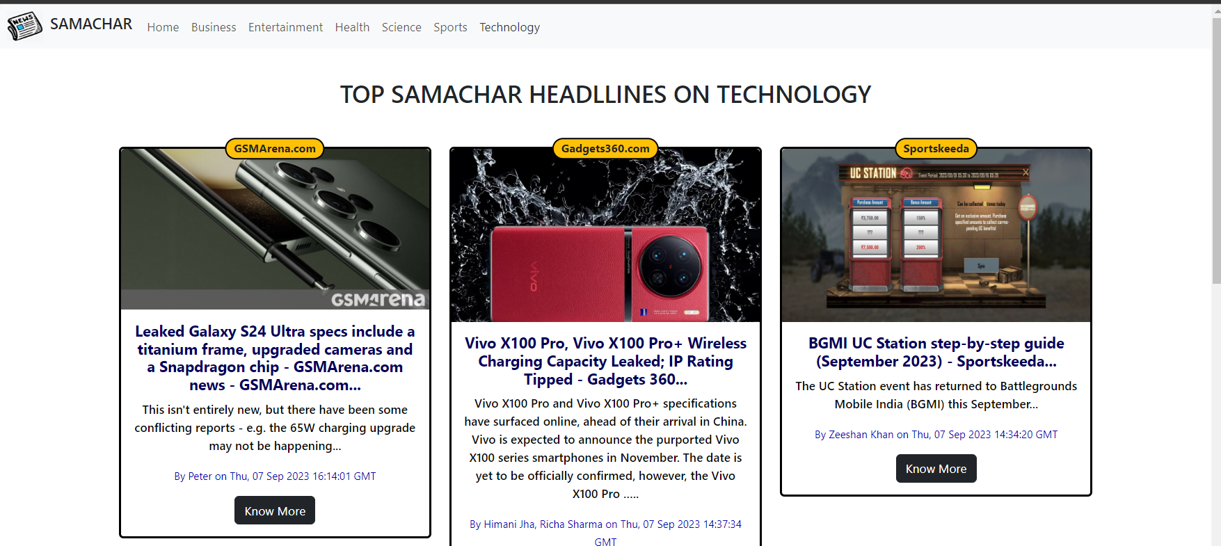 GitHub - Hdewani/news-app: The React News App is application developed ...