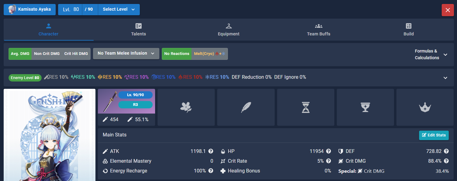 Add artifact placeholders to equipment tab w/extra functionality · Issue #267 · frzyc/genshin ...