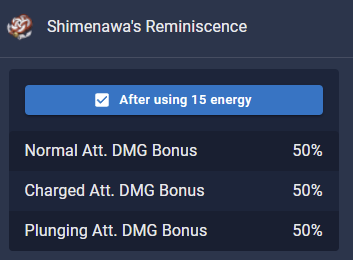 Add Weapon conditional and Artifact 4-set conditional into the build preview · Issue #310 ...