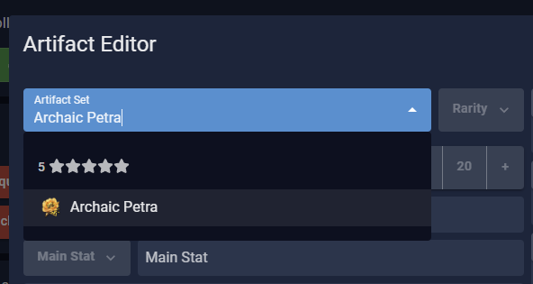 Unable To Manually Add A New Artifact Via Editor · Issue 638 · Frzycgenshin Optimizer · Github