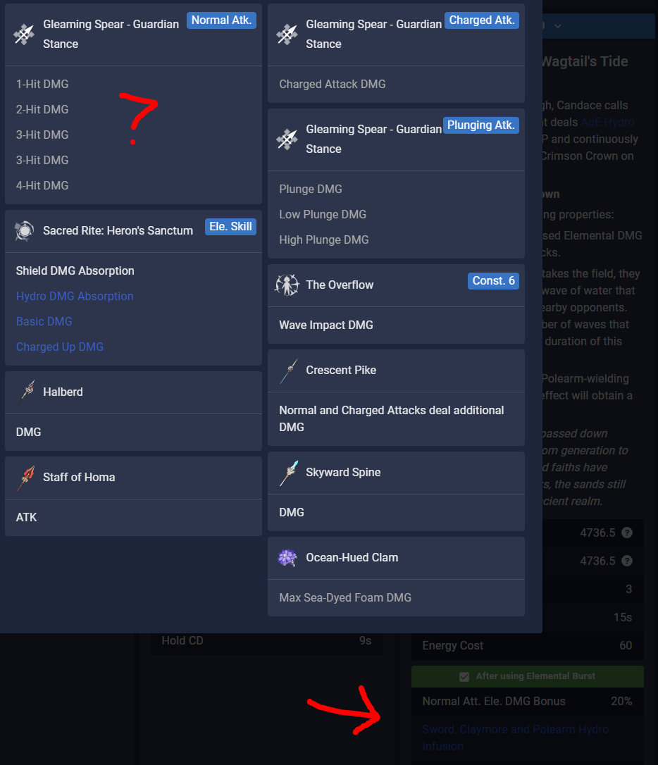 Candace does not receive Hydro infusion on her normal attacks within multi-target config · Issue ...