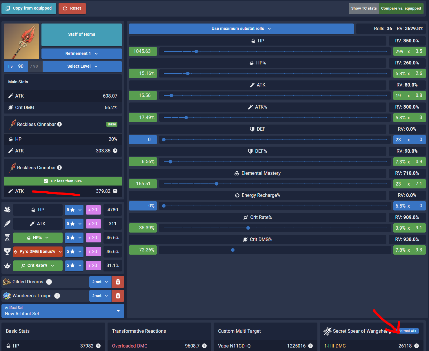 Toggling weapon passive in TC tab does not update vs equipped · Issue #809 · frzyc/genshin ...