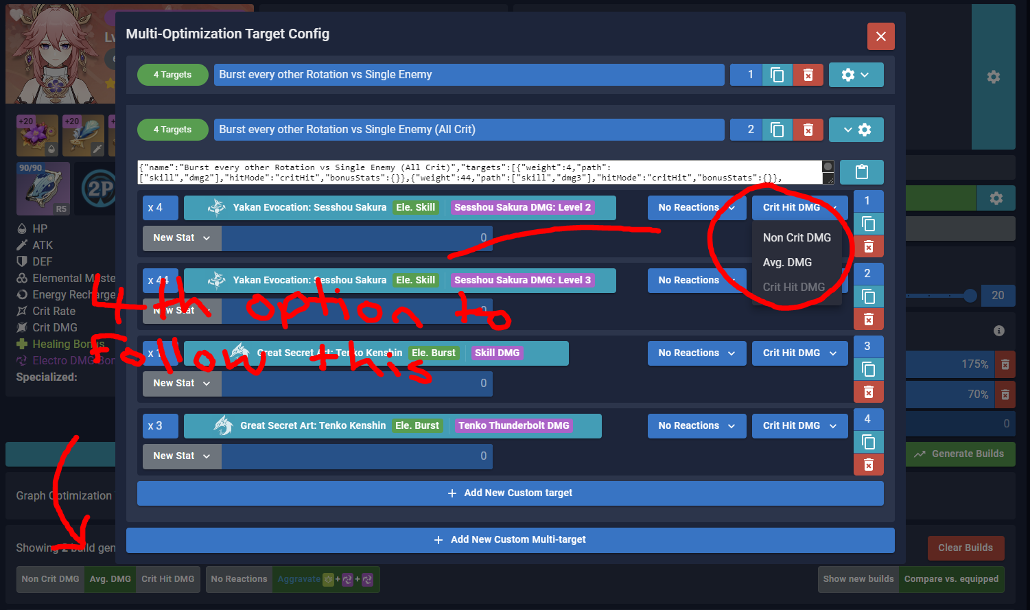 Add 4th "hit mode" option within multi-target to "follow global" · Issue #829 · frzyc/genshin ...