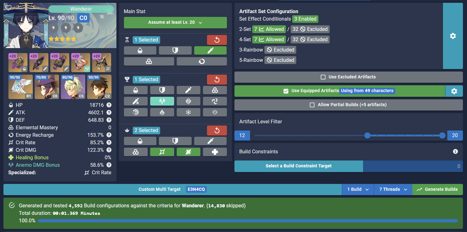 Slow Optimization with 5-Rainbow Disabled · Issue #831 · frzyc/genshin-optimizer · GitHub