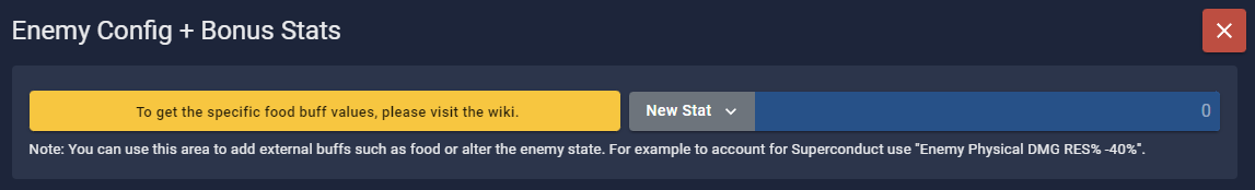 Add example to Bonus Stats popup and provide link to Wiki for Food ...