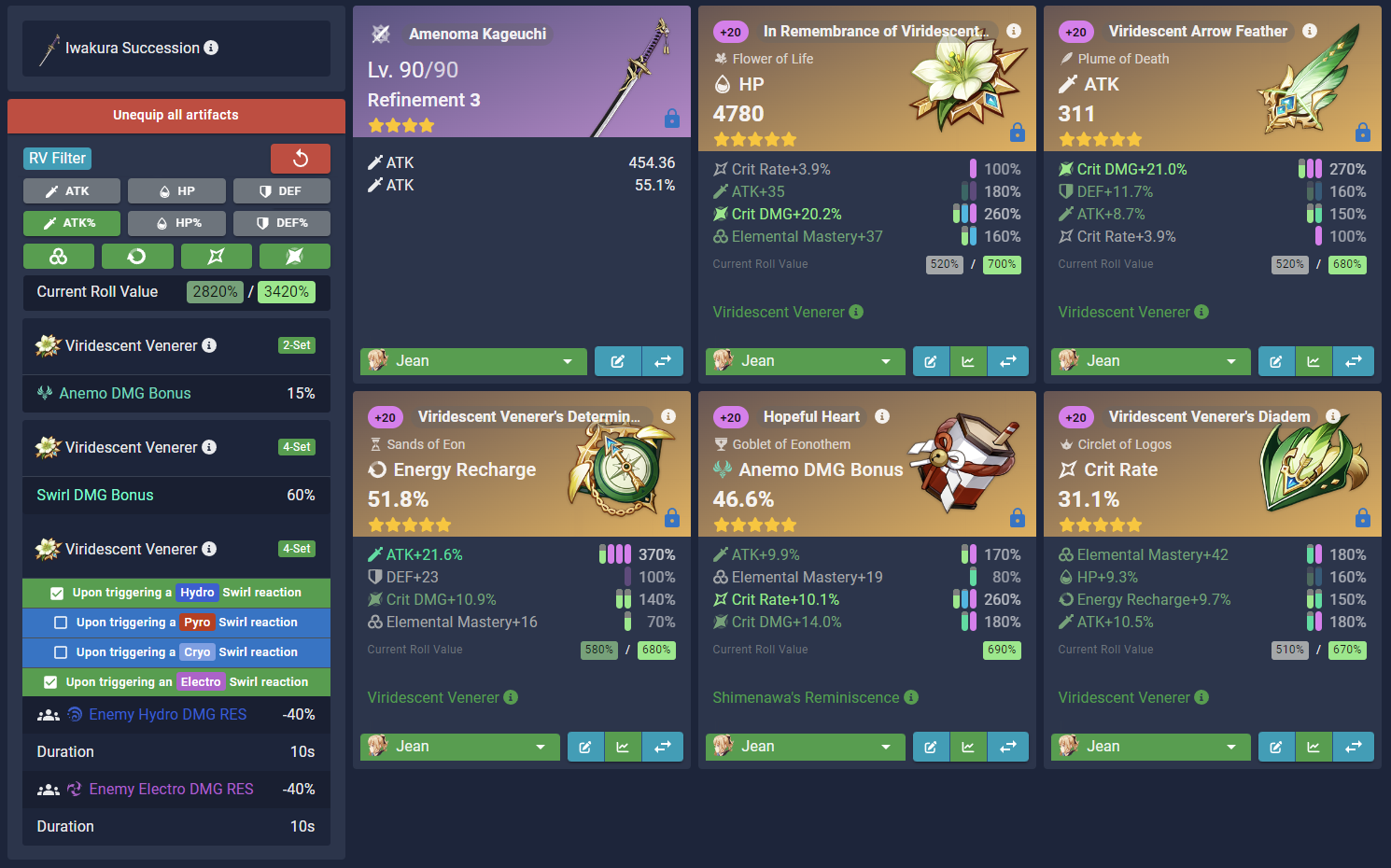 Change character Overview tab RV filter from popup to display buttons directly on the page ...
