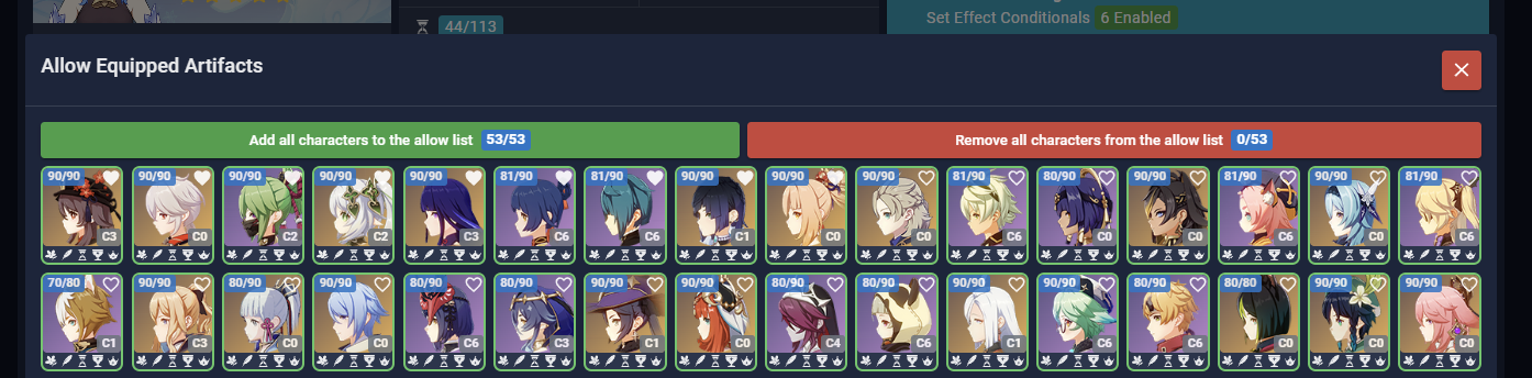 Standardize UI design · Issue #1059 · frzyc/genshin-optimizer · GitHub