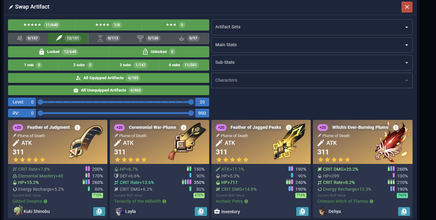 Standardize UI design · Issue #1059 · frzyc/genshin-optimizer · GitHub