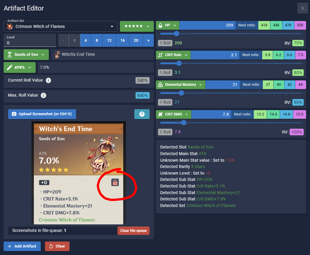 Allow the website scanner to detect lock status · Issue #1066 · frzyc/genshin-optimizer · GitHub