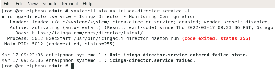 Failed to start Icinga Director · Issue #2493 · Icinga/icingaweb2-module-director · GitHub