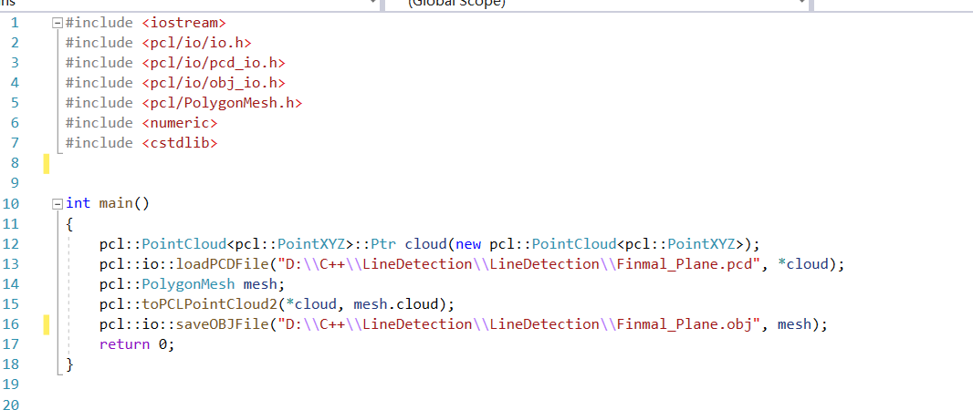 Converting A Point Cloud In Pcd Format To Obj Format Failed · Issue 5701 · Pointcloudlibrary