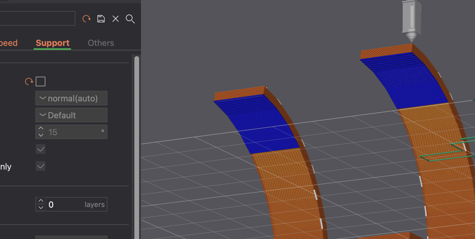Overhang detection deactivated with active supports. · Issue #393 ...