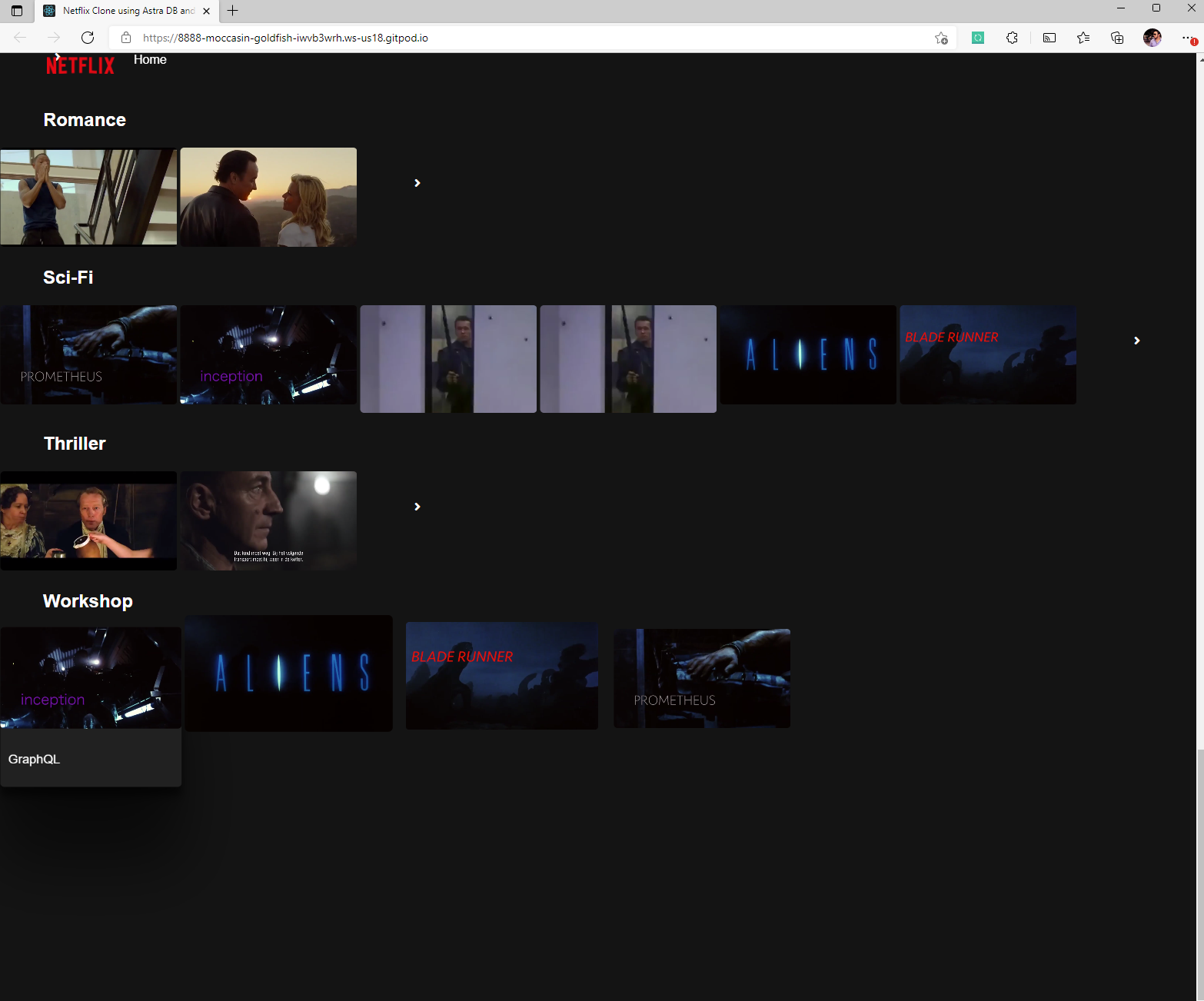 [Build a Netflix clone with GraphQL, React and a NoSQL DB] · Issue #595 · datastaxdevs/workshop ...
