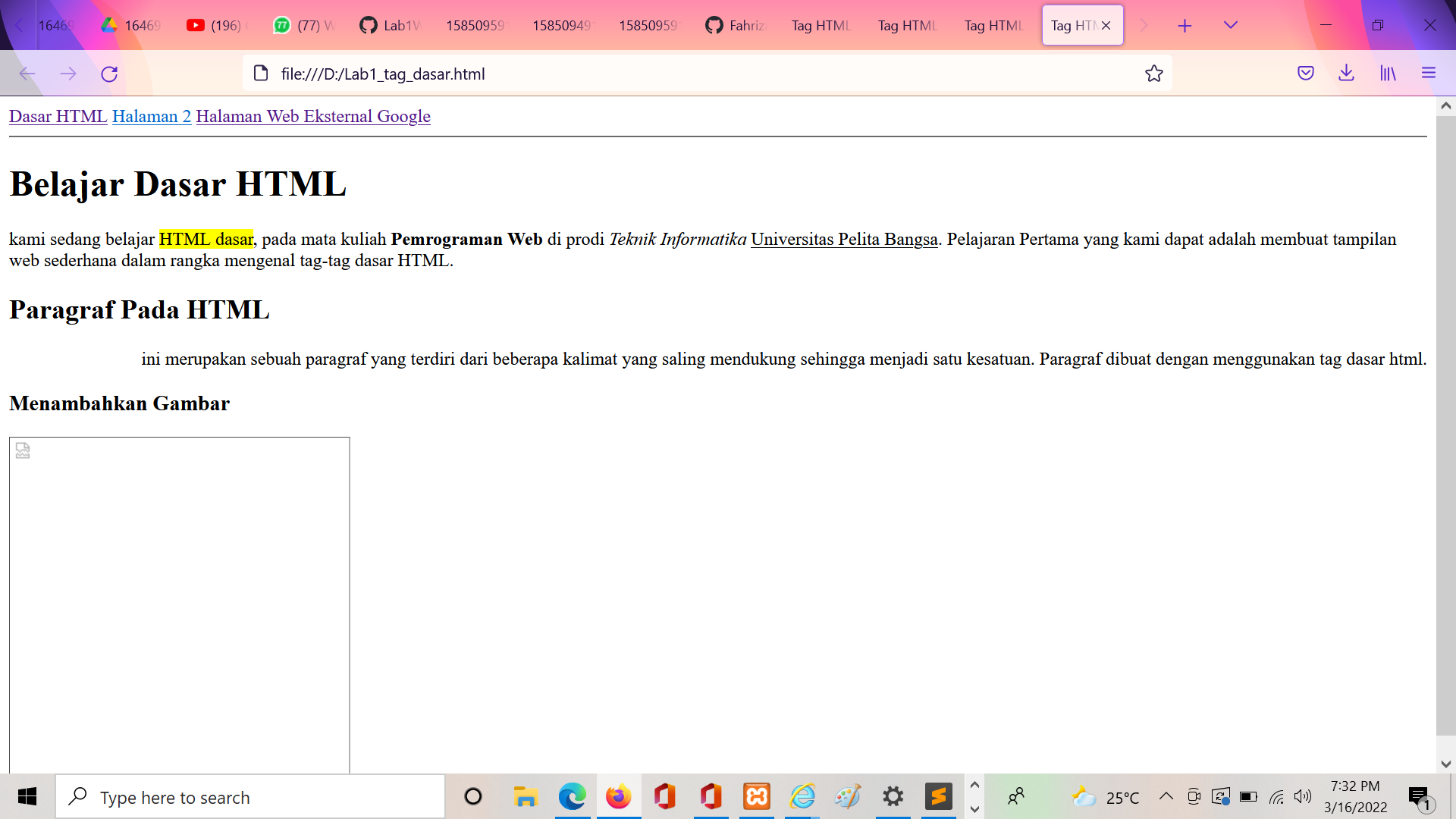 GitHub - FahrizalDavaRiyadi312010072/Lab1Web