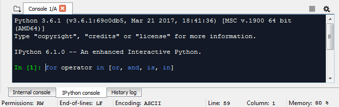 Word operators do not have a color style in the IPython console · Issue #5040 · spyder-ide ...