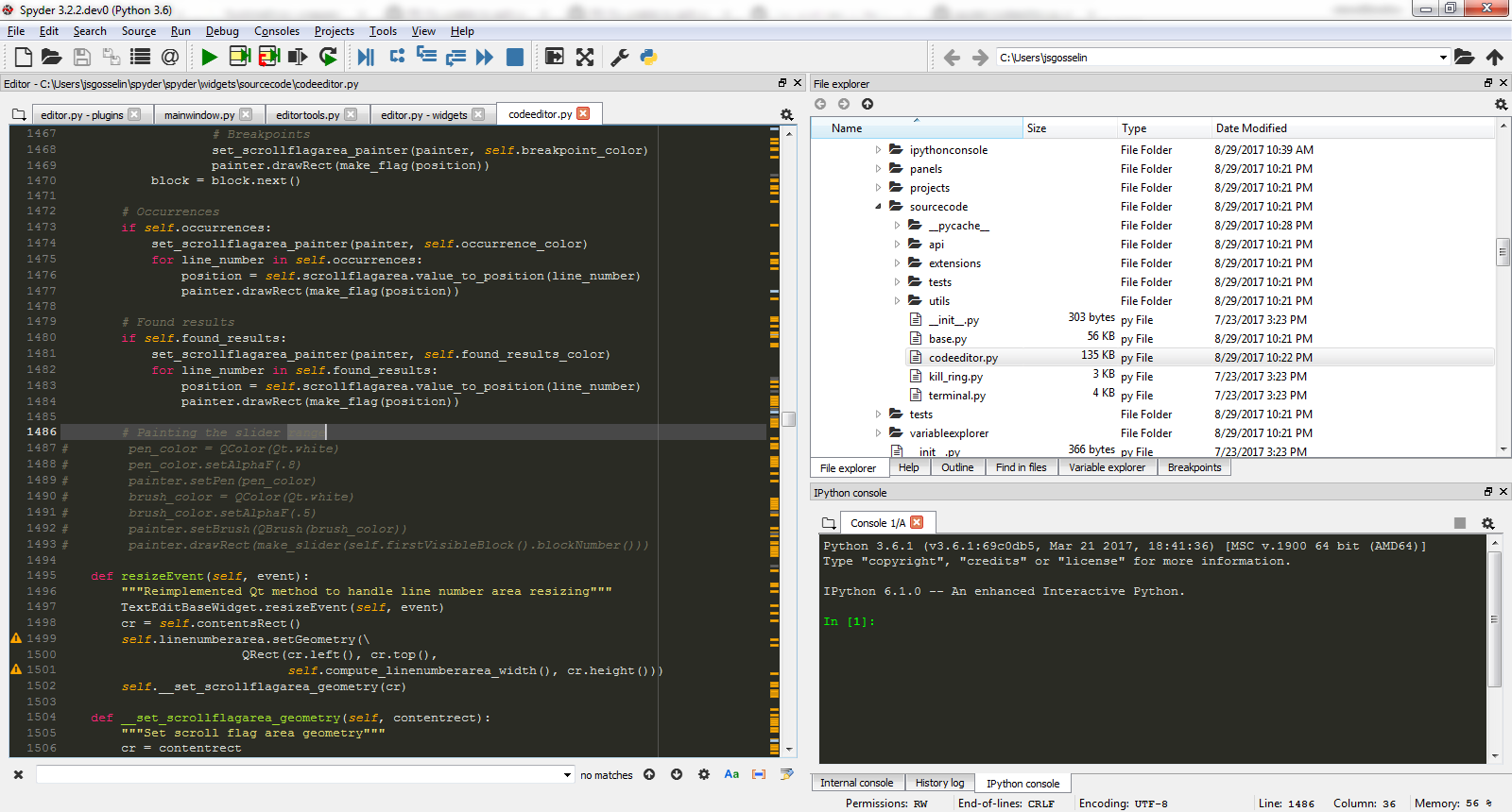 There Are Two Scroll Bars In The Editor · Issue 5085 · Spyder Idespyder · Github
