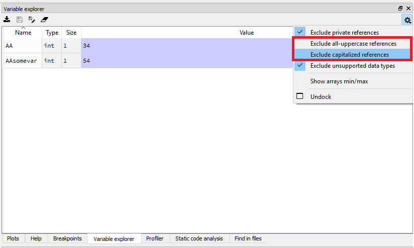 Variable Explorer Doesnt Show Variable Name Which Started With Two Char In Upper Case · Issue 