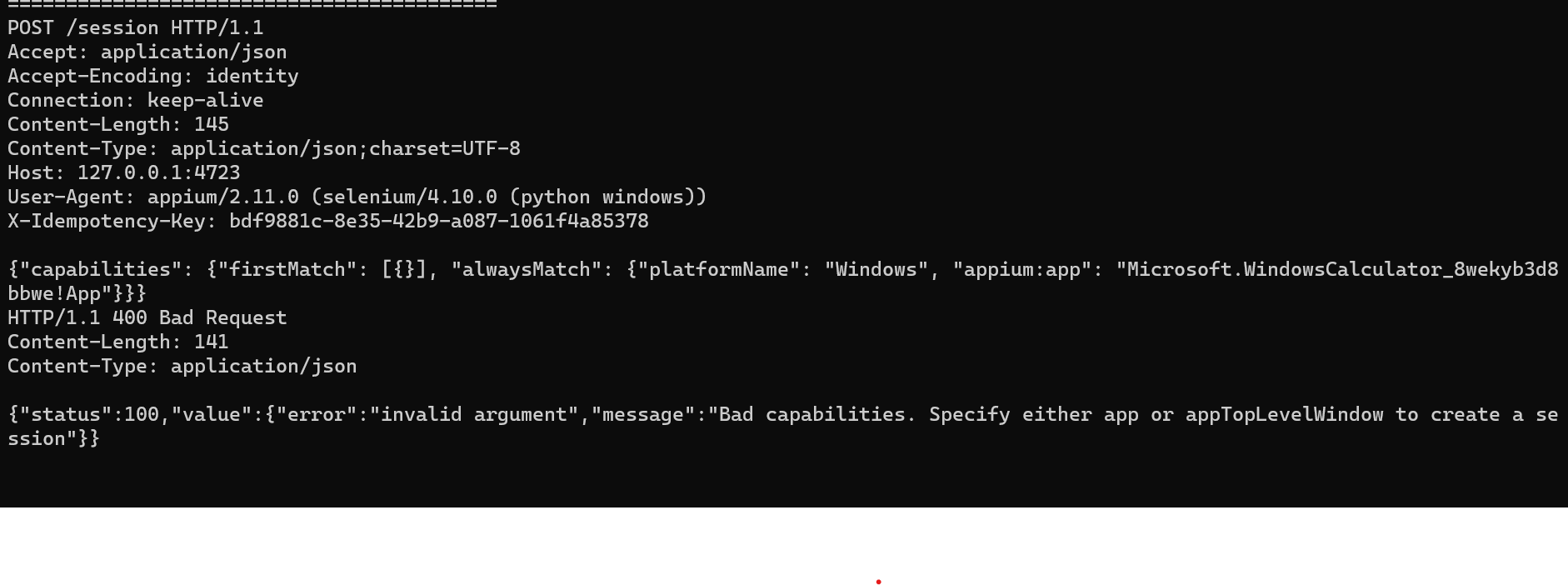 WinApp Driver Connection Issue? · Issue #1905 · microsoft/WinAppDriver ...
