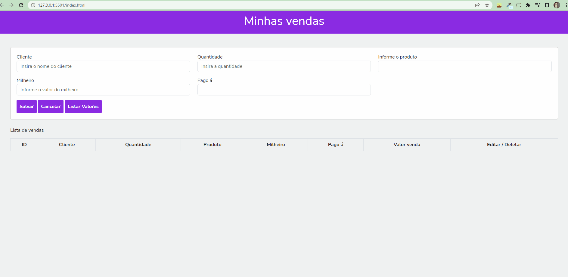 GitHub - JoaoMaccari/Sistema-Empresarial: Crud para armazenar vendas e realizar listagem de dados