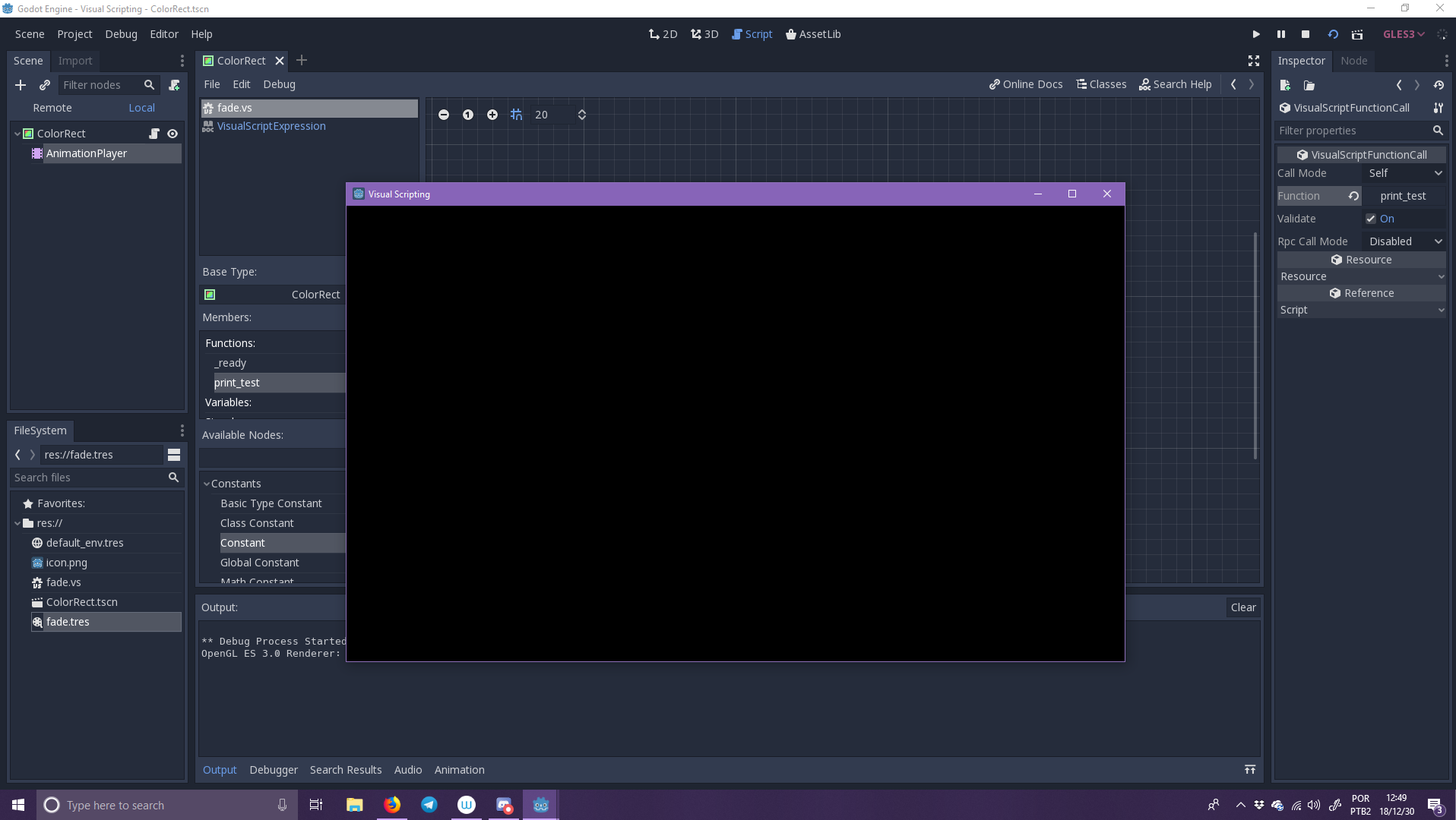 Variable invalidation directly assigned in Visual script in the latest ...