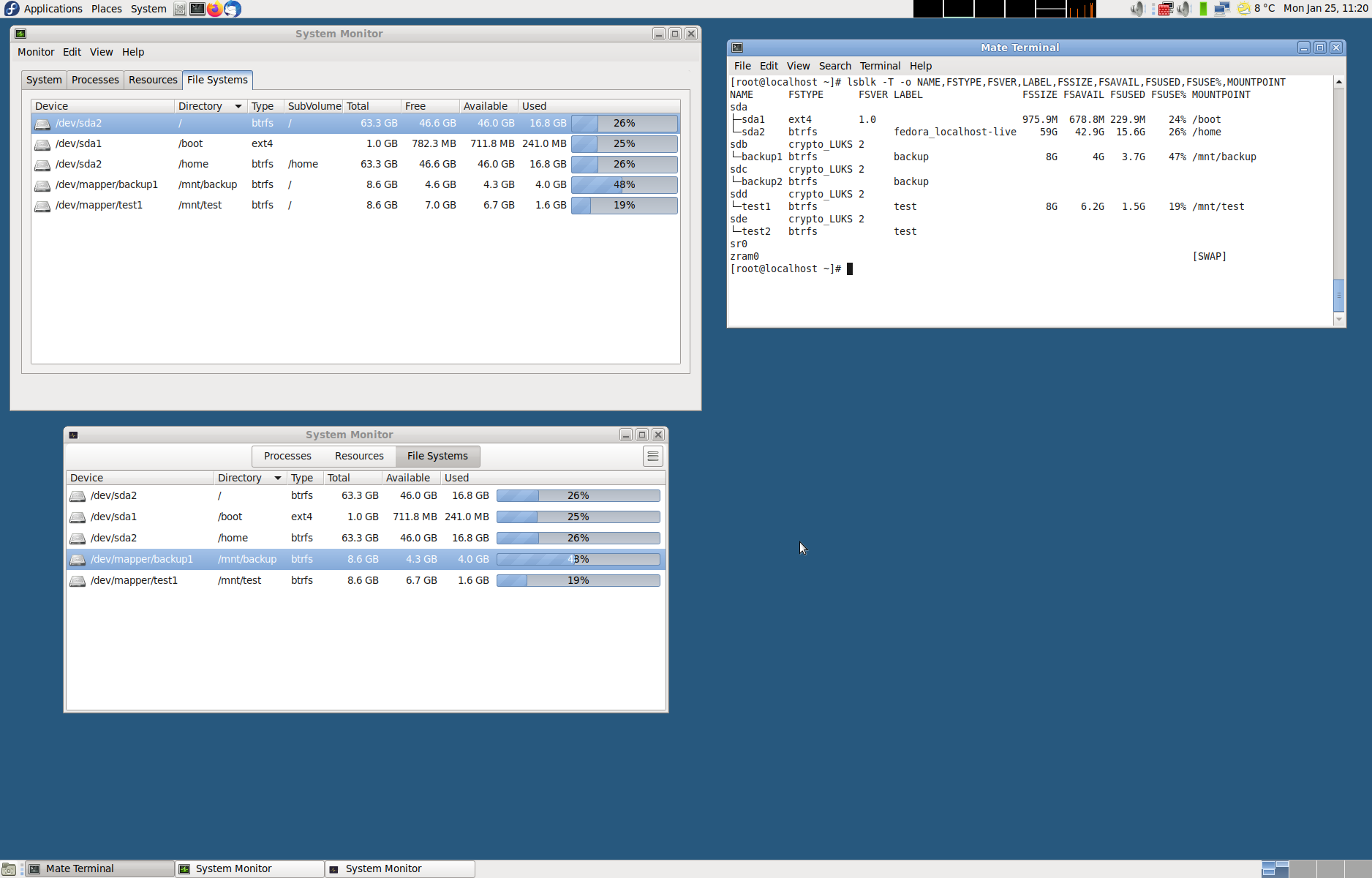 System Monitor report incorrect 'Available' disk size and calculates ...