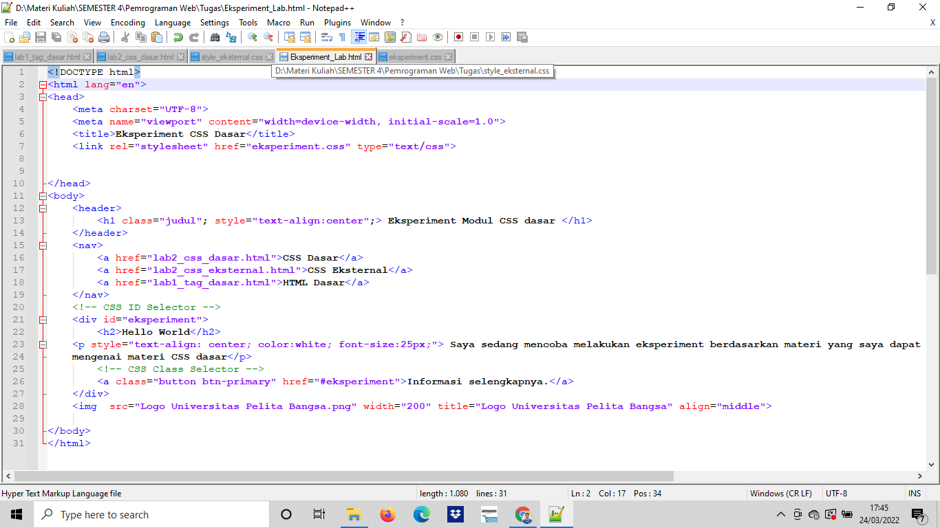 GitHub - DeniLuqmantoro/Lab2Web