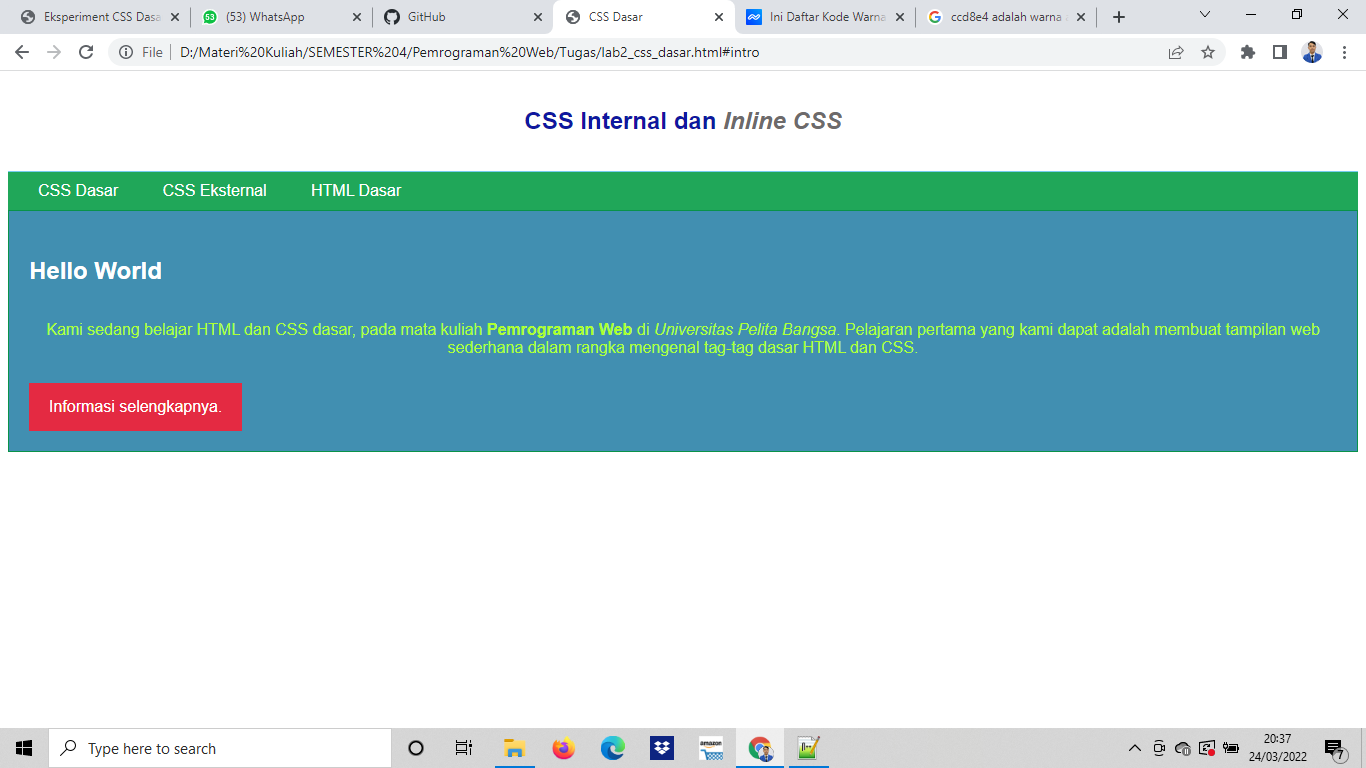 GitHub - DeniLuqmantoro/Lab2Web