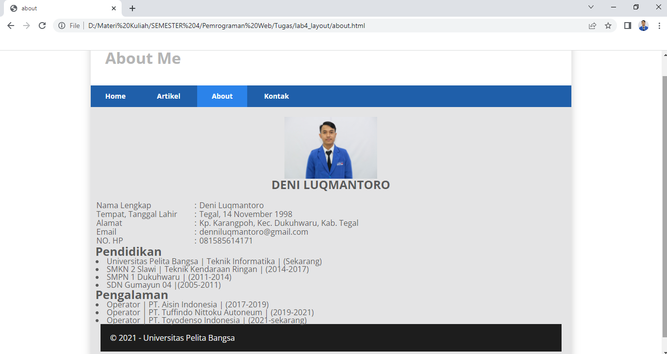 GitHub - DeniLuqmantoro/Lab4Web