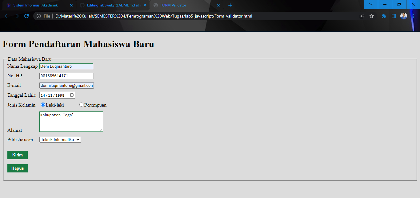 GitHub - DeniLuqmantoro/lab5web