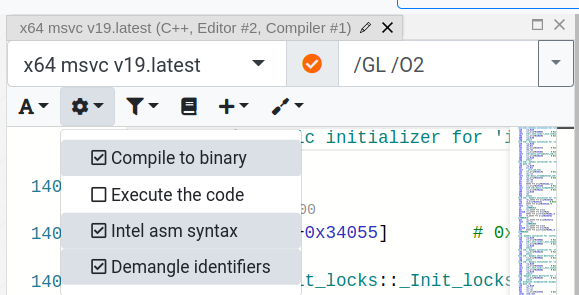 [REQUEST] Add Binary mode support to MSVC · Issue #2485 · compiler-explorer/compiler-explorer ...
