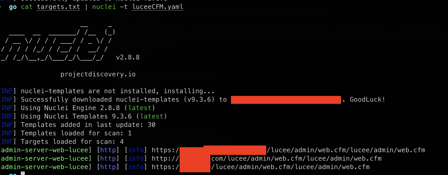 [nuclei-template] Lucee Dectection of lucee CFML application server/engine/web/admin page ...