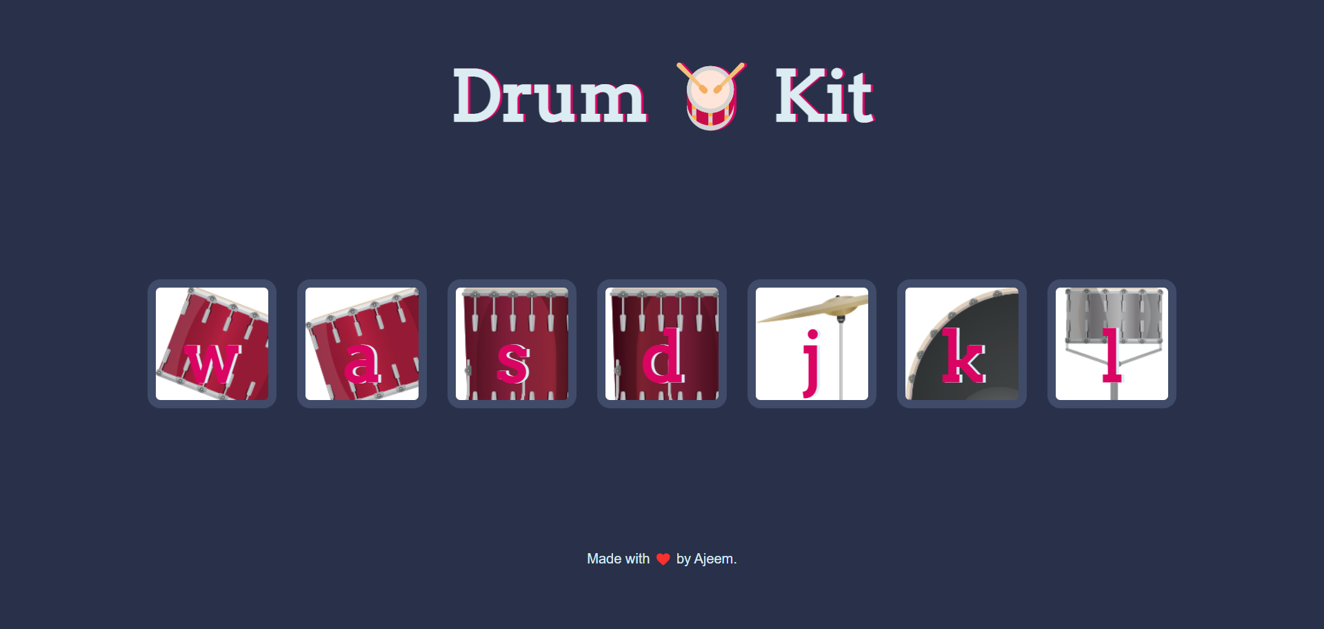 GitHub - Ajeem01/The-Drum-kit