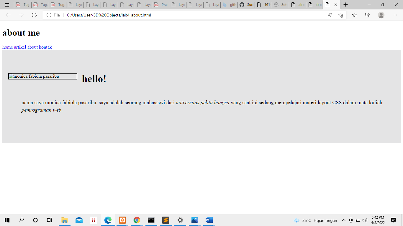 GitHub - monicafabiolapasaribu/Lab4Web