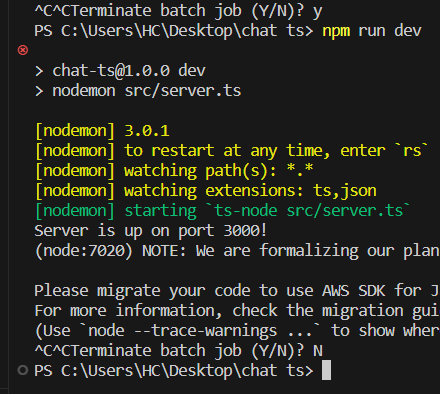 Terminal Issue regarding terminating batch jobs · Issue #193076 · microsoft/vscode · GitHub
