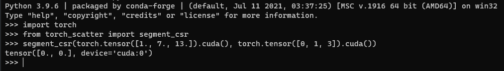 Results are wrong when loading tensor in cuda · Issue #256 · rusty1s/pytorch_scatter · GitHub