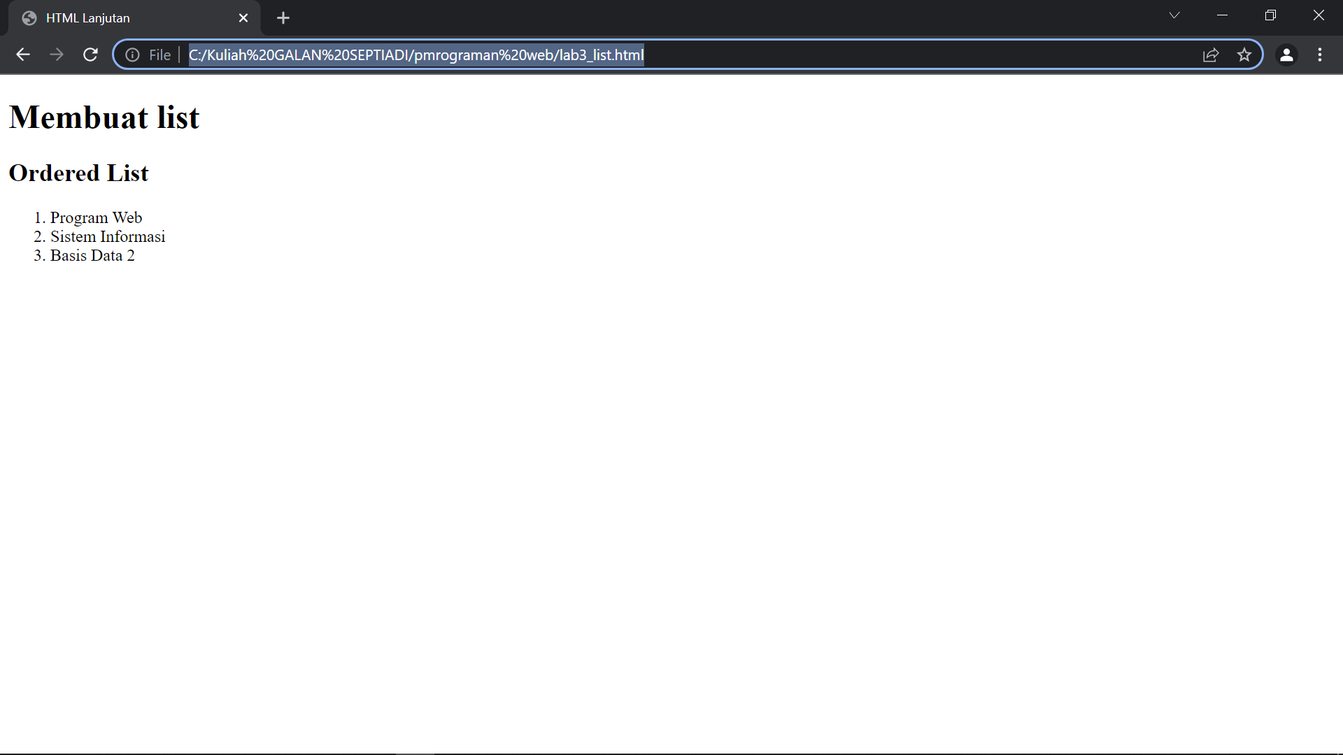 GitHub - galanseptiadi/Lab3Web