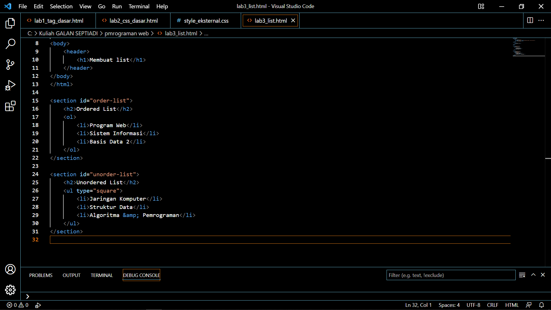 GitHub - galanseptiadi/Lab3Web