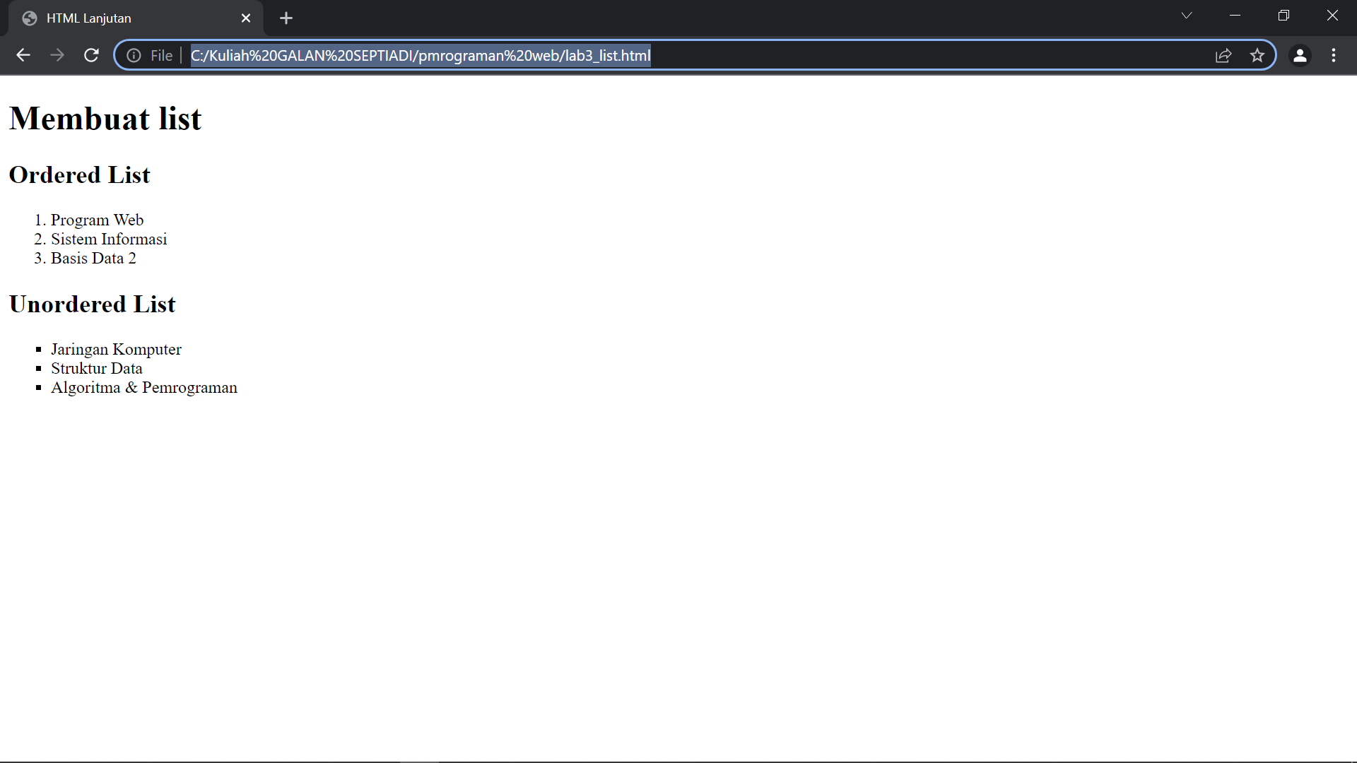 GitHub - galanseptiadi/Lab3Web
