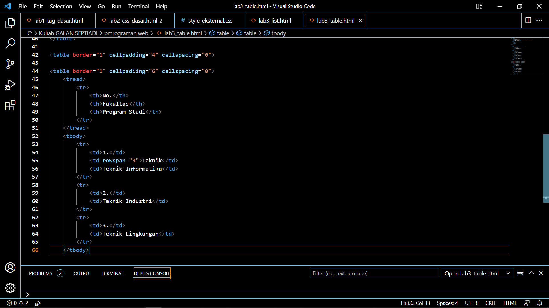 GitHub - galanseptiadi/Lab3Web