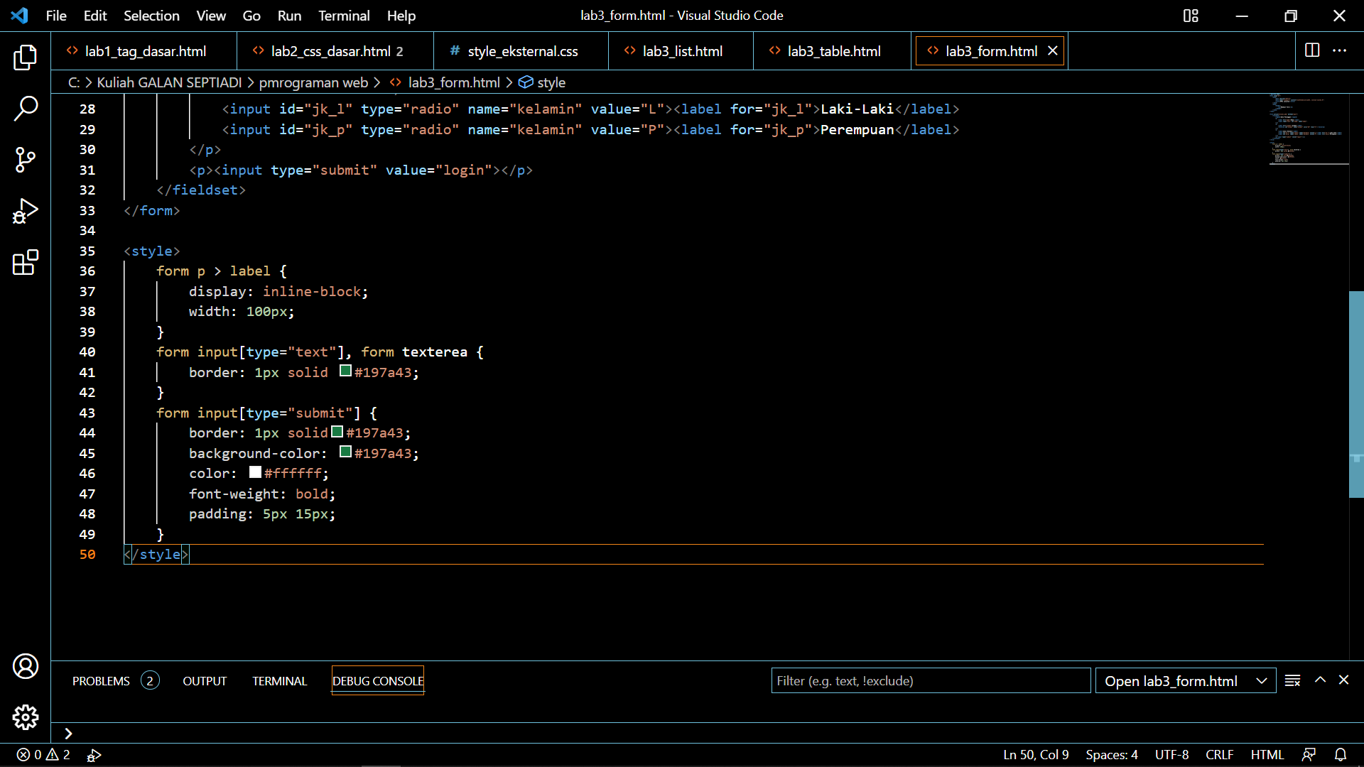 GitHub - galanseptiadi/Lab3Web