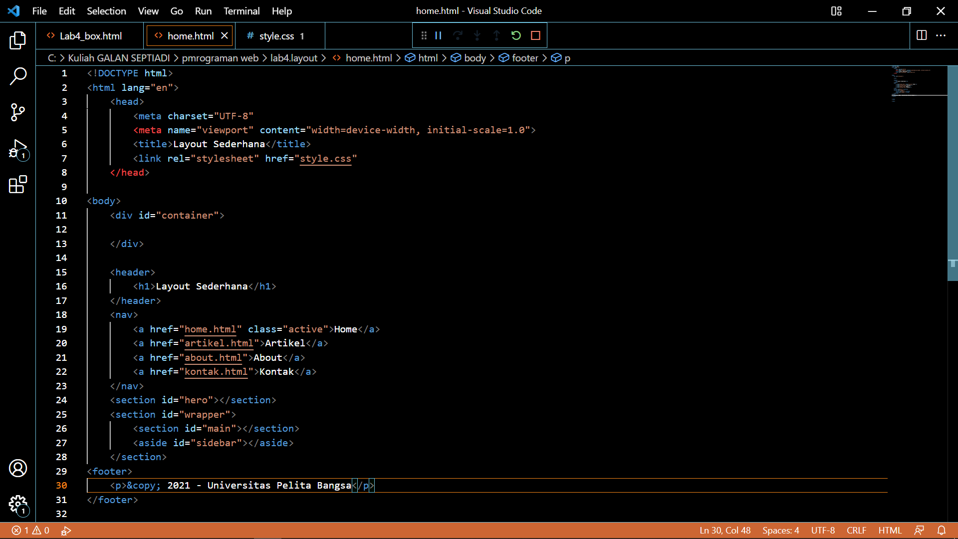GitHub - galanseptiadi/Lab4web