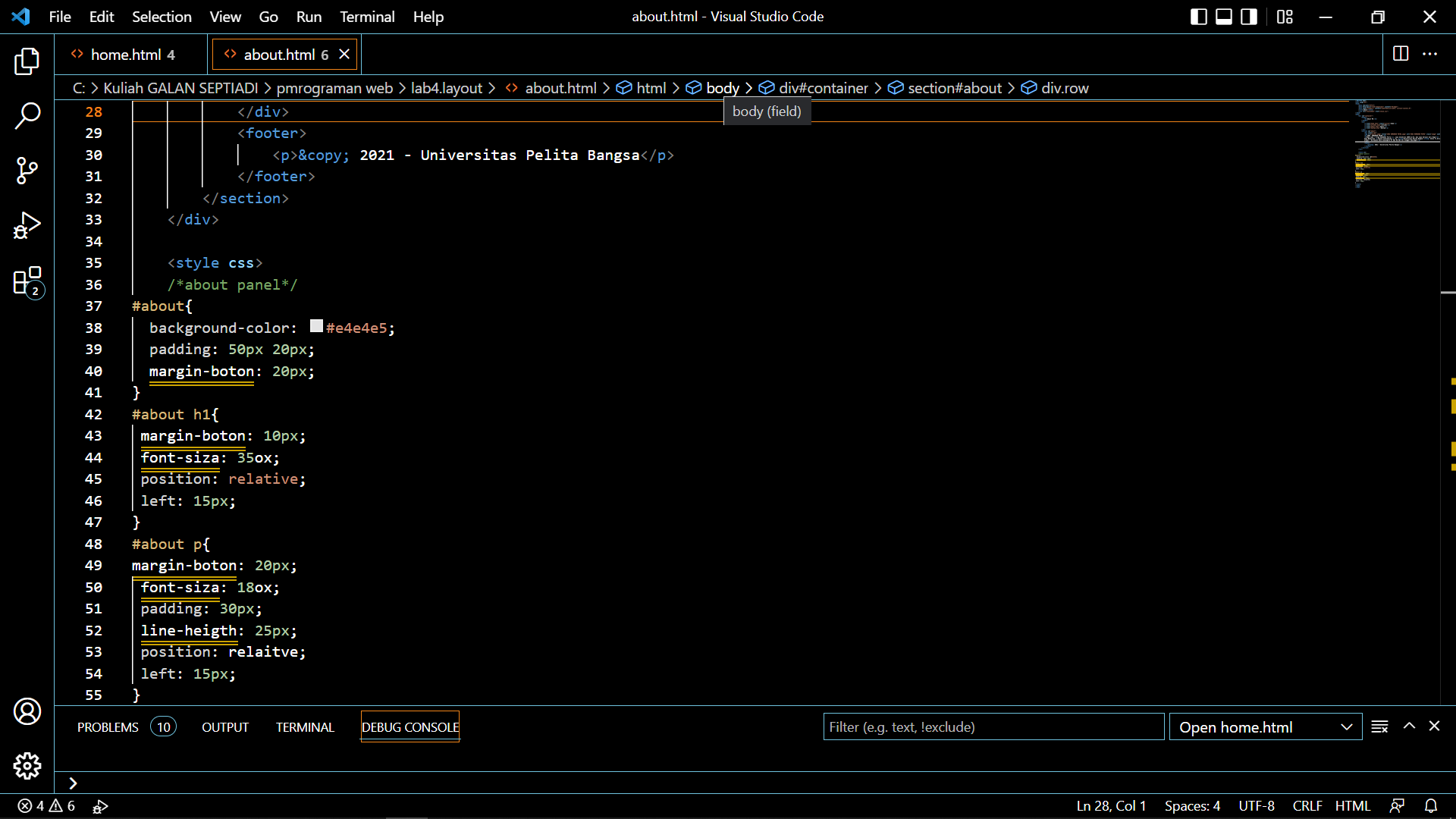 GitHub - galanseptiadi/Lab4web