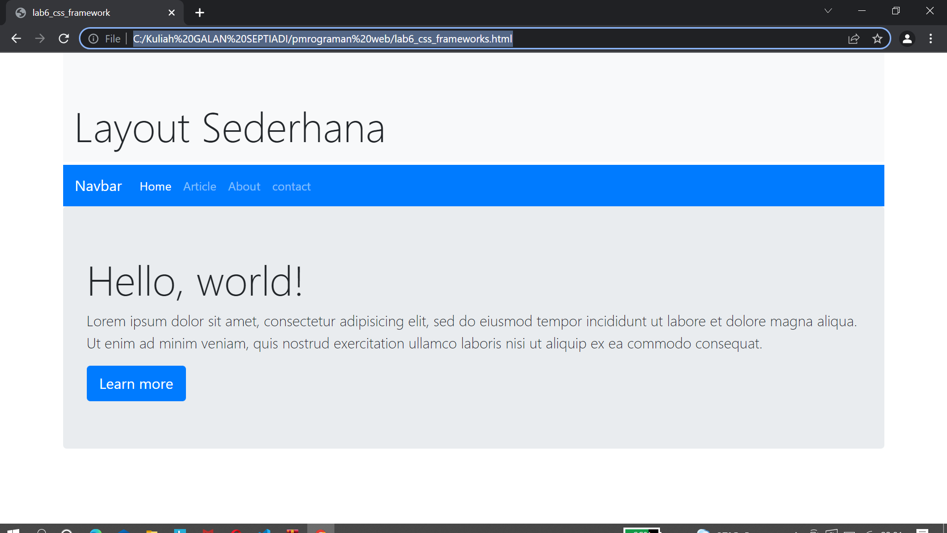 GitHub - galanseptiadi/Lab6Web